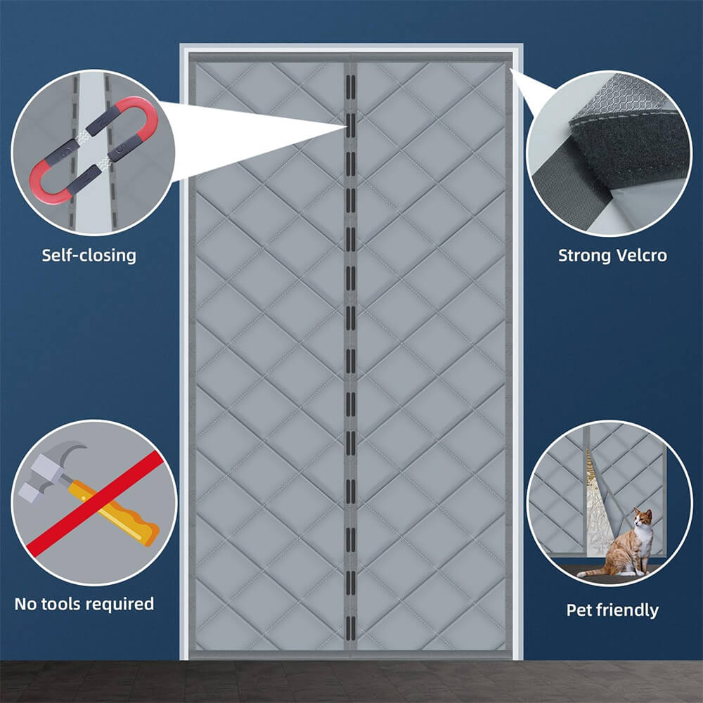 Thermal Insulated Door Curtain | Magnetic Thermal Insulated Door ...