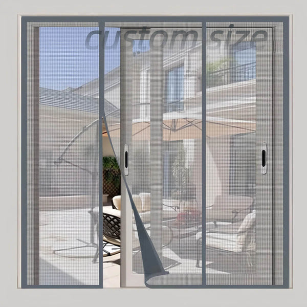 Custom Magic Screen Door Double Opening | Magic Mesh Custom Sizes ...