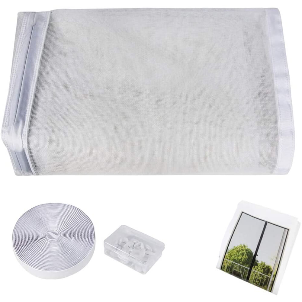 White Screen Door | Magnetic Mesh Screen Slider | Velcro Screen Door ...