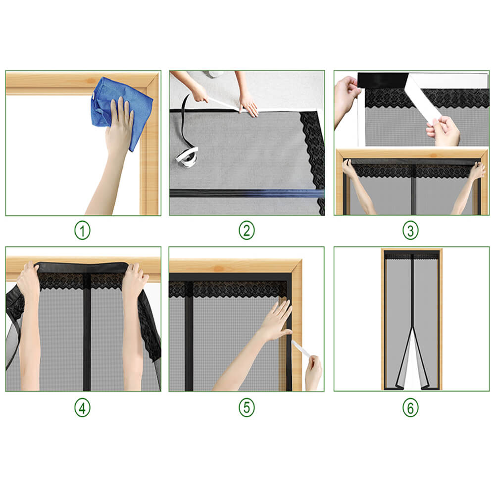 Magnetic Screen Door | Magic Mesh Screen | As Seen On Tv Screen Door ...