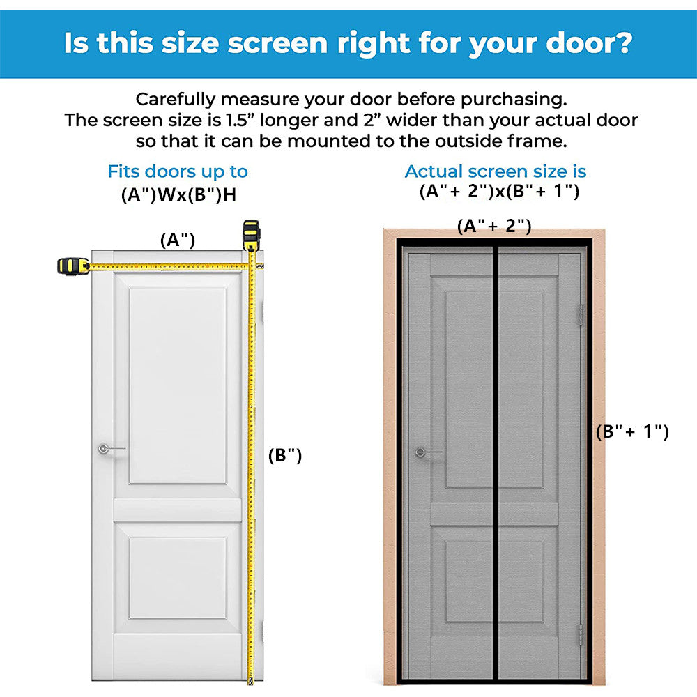 Magnetic Screen Door | Magic Mesh Screen | As Seen On Tv Screen Door ...